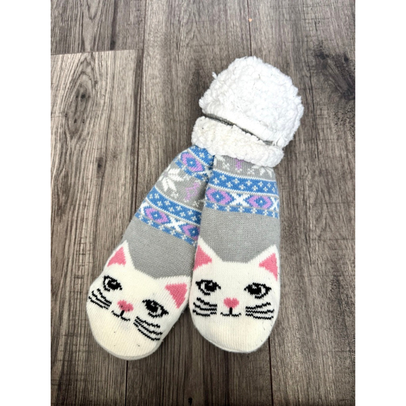 Amazon | Other | Sherpa Fur Lined Grippy Socks Super Thick Ladies One ...
